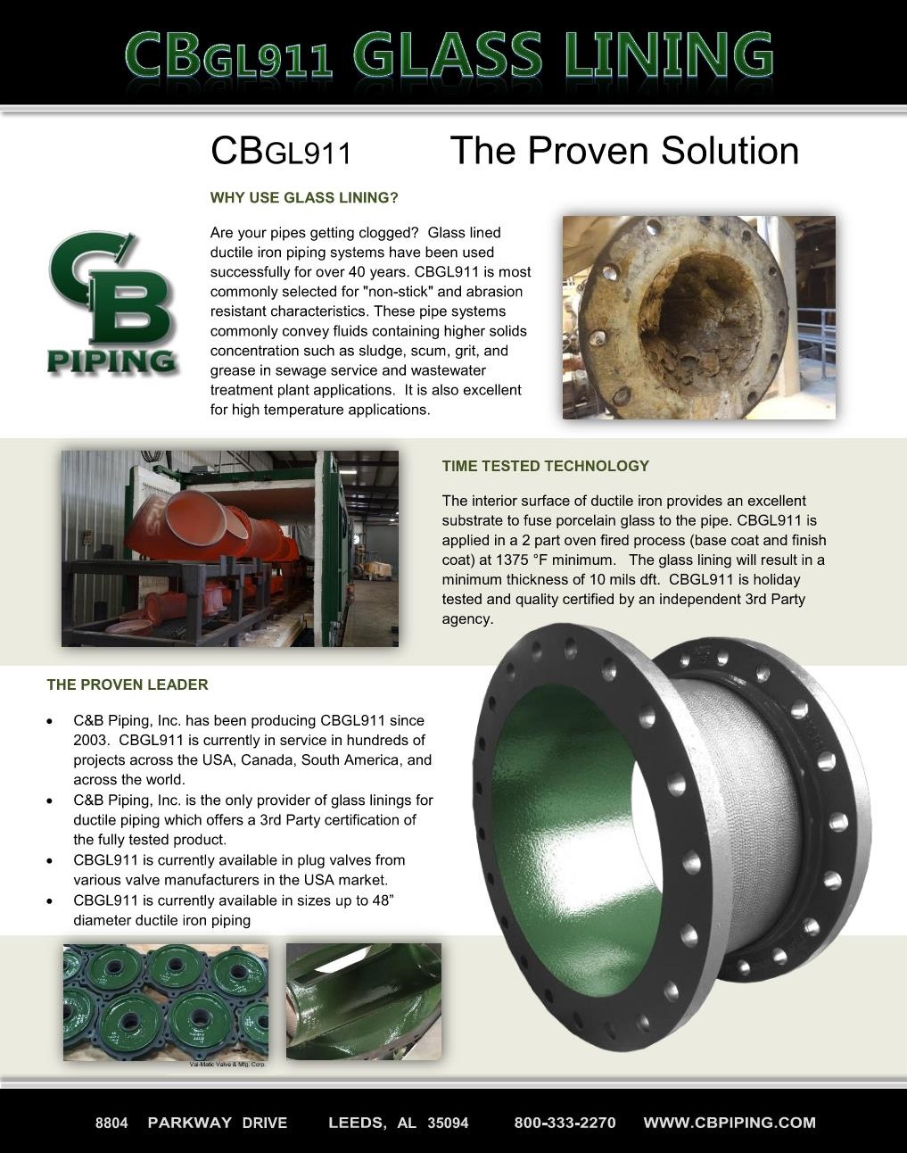C and B Piping Providing Ductile Iron Piping Systems